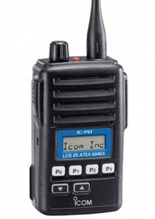 ICOM IC-F61ATEX (UHF) - Rádios Atex - Catalogo | NAUCOM - Equipamento ...